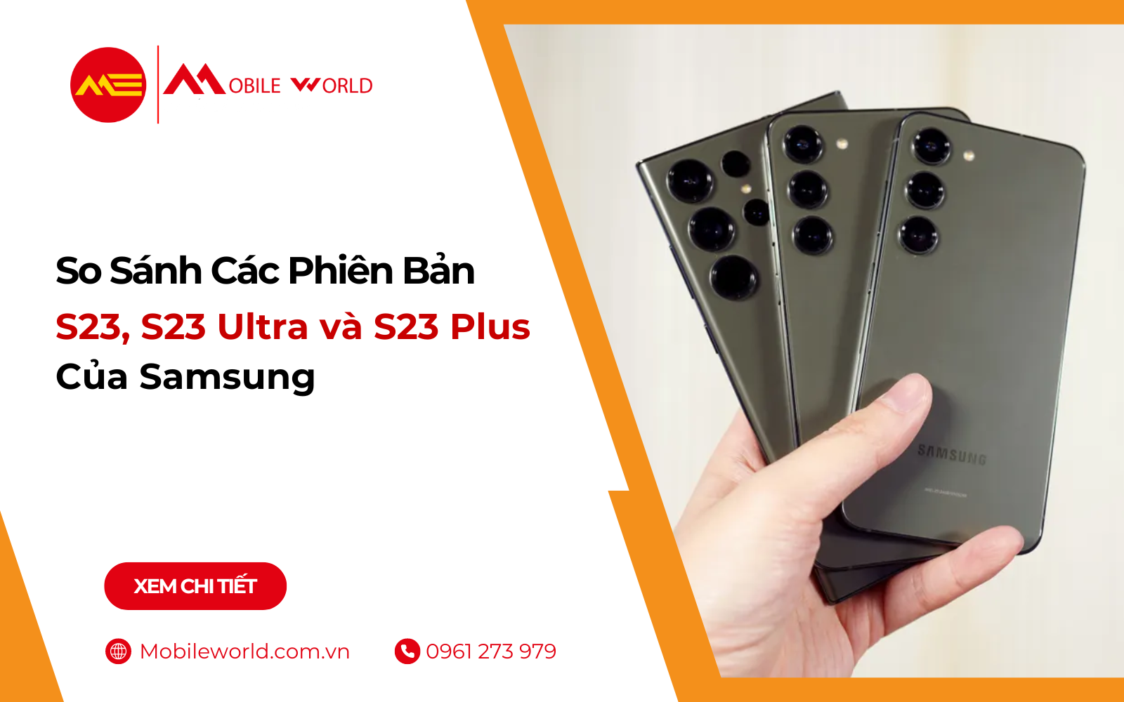 So Sánh Các Phiên Bản S23, S23 Ultra và S23 Plus Của Samsung - MobileWorld